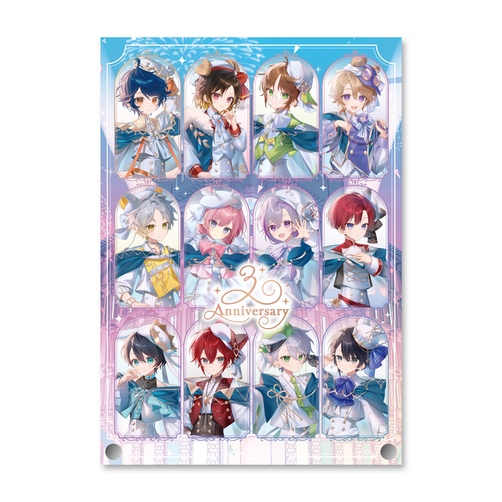 Clock over ORQUESTA 3rd anniversary ミラーアクリルパネル – viviON BLUE