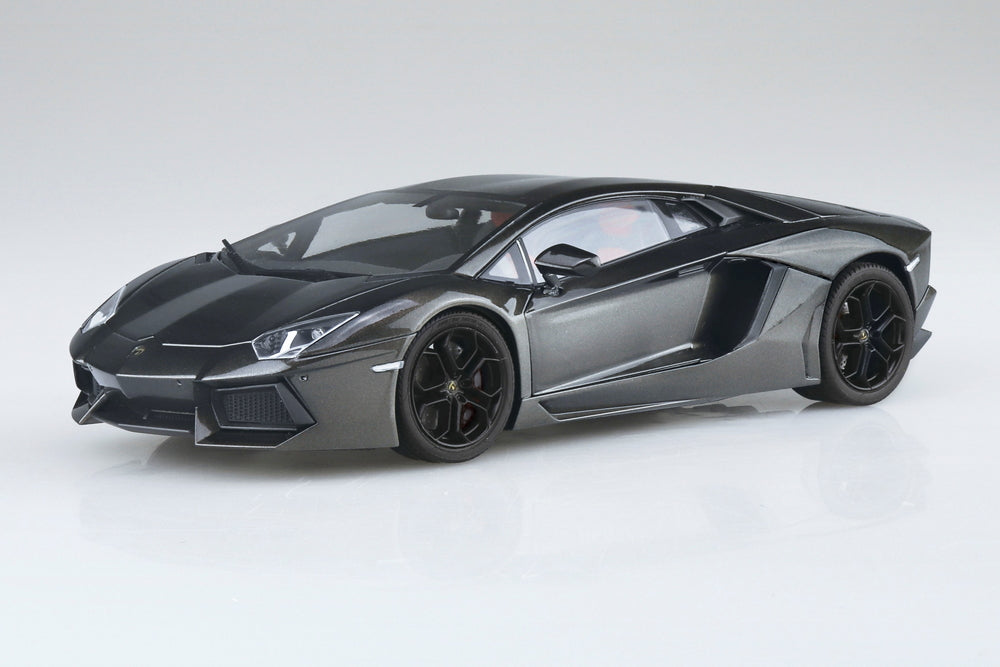 1/24 Pre-Painted Model 11 Lamborghini Aventador Gun Metallic – viviON BLUE